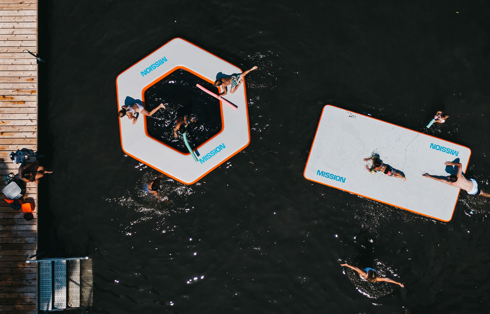 Inflatable Docks and Swim Platforms | MISSION Boat Gear